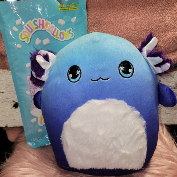 Squishmallows | Toys | Squishmallow 5 Mystery Scent Axolotl Bright Blue ...